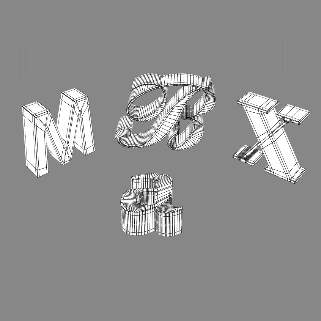 3d model plexiglass set