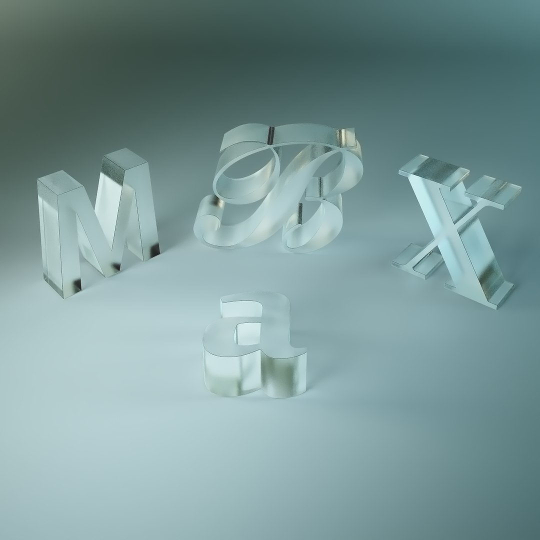 3d model plexiglass set