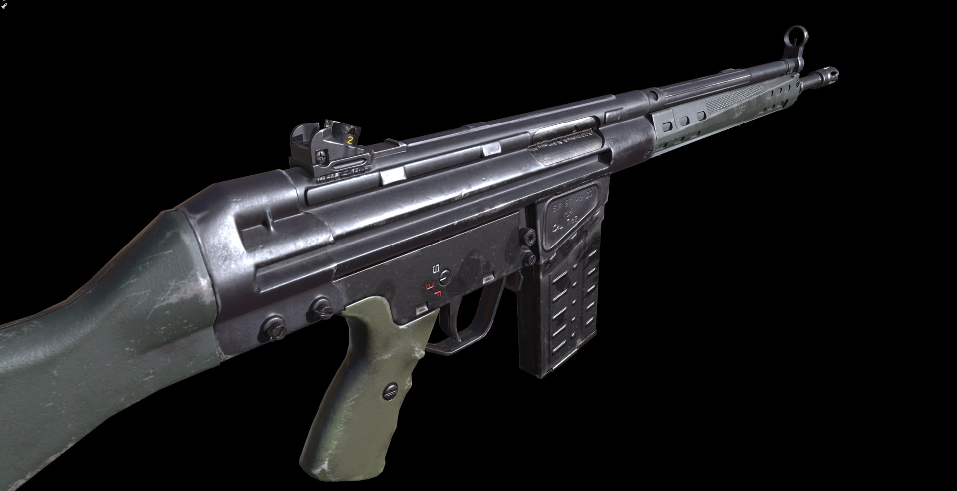 G3 A3 Assault Rifle 3D - TurboSquid 1332018