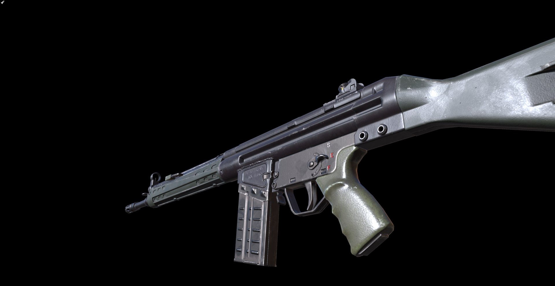 G3 A3 Assault Rifle 3D - TurboSquid 1332018