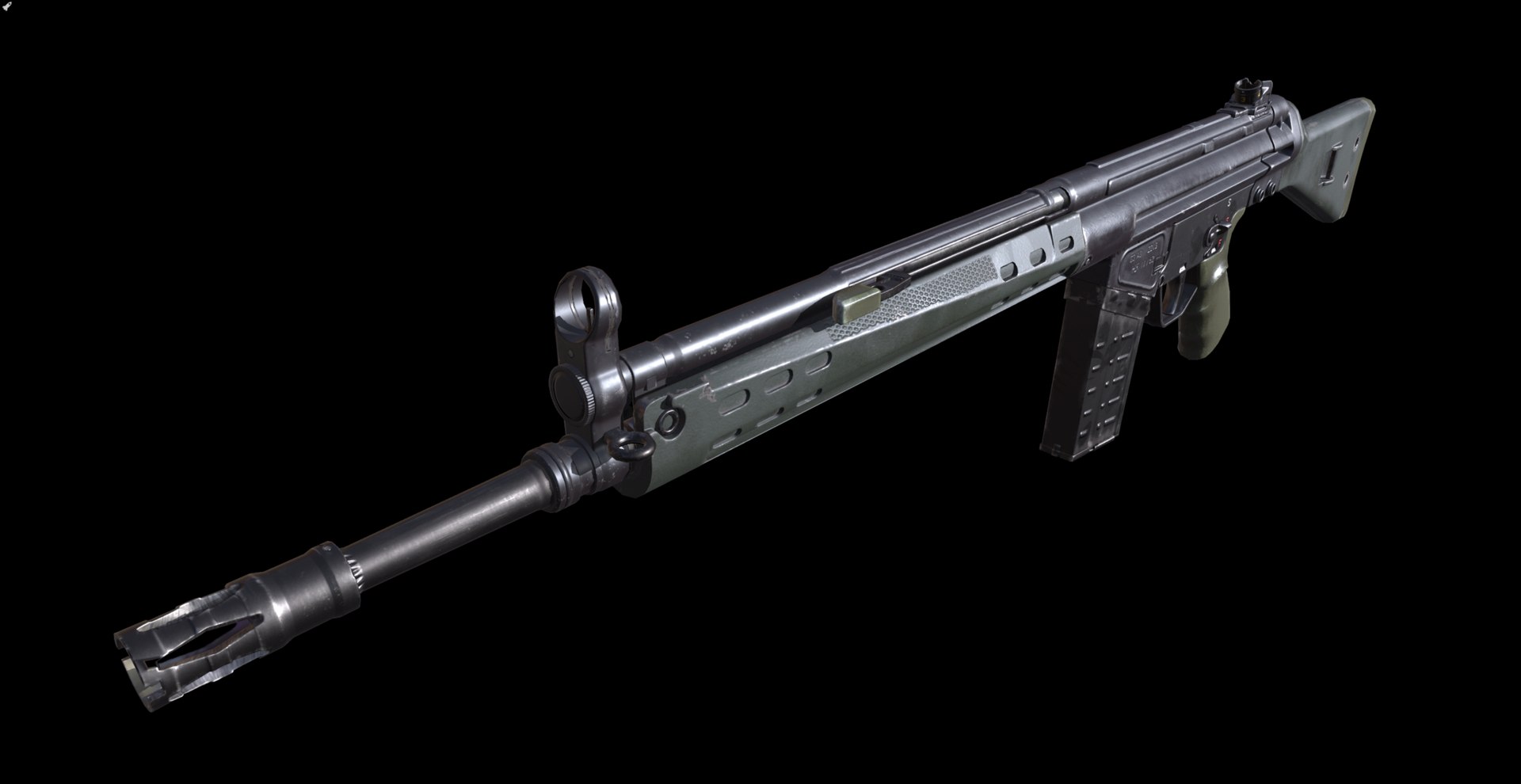 G3 A3 Assault Rifle 3D - TurboSquid 1332018