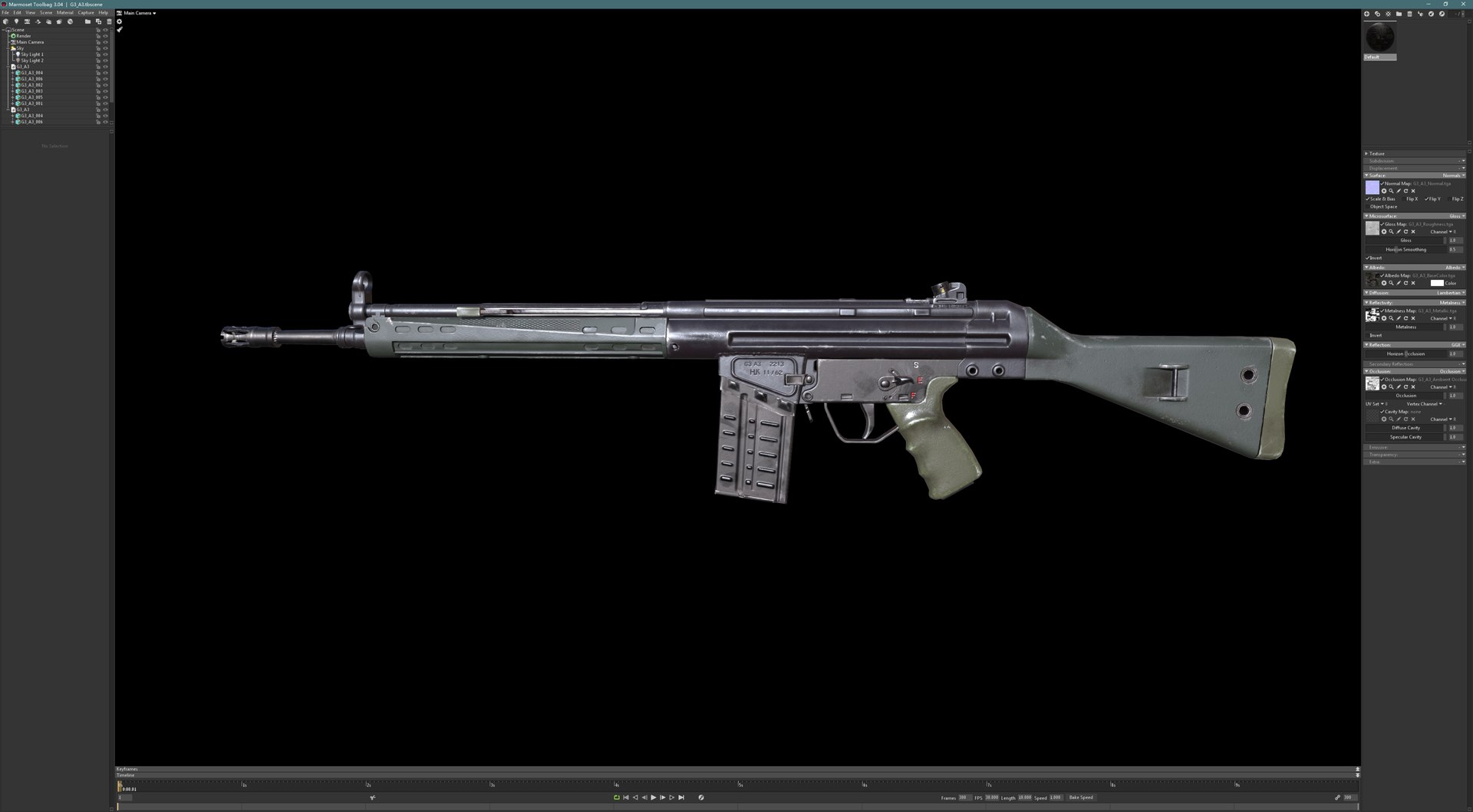 G3 A3 Assault Rifle 3D - TurboSquid 1332018