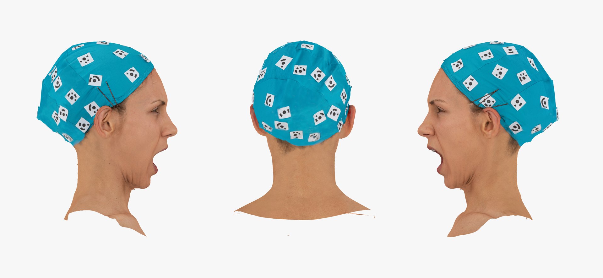 Athena Human Head Rage 3D Model - TurboSquid 1665936