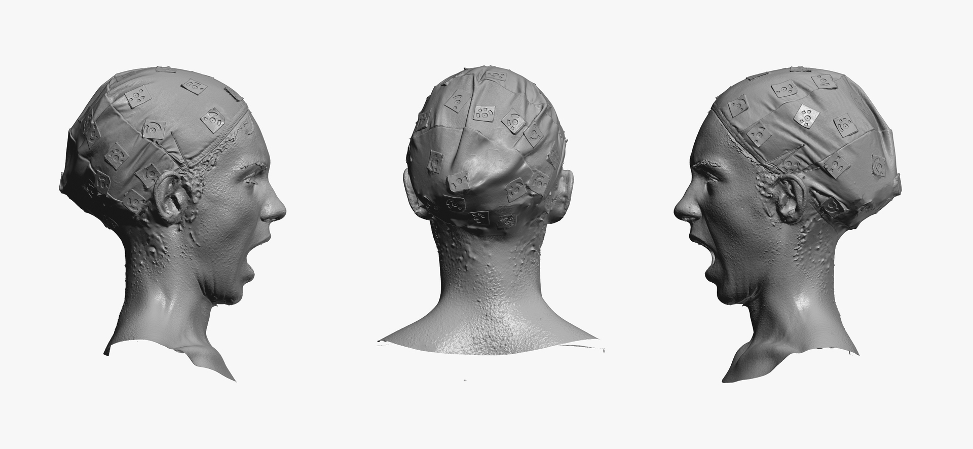 Athena human head rage 3D model - TurboSquid 1665936