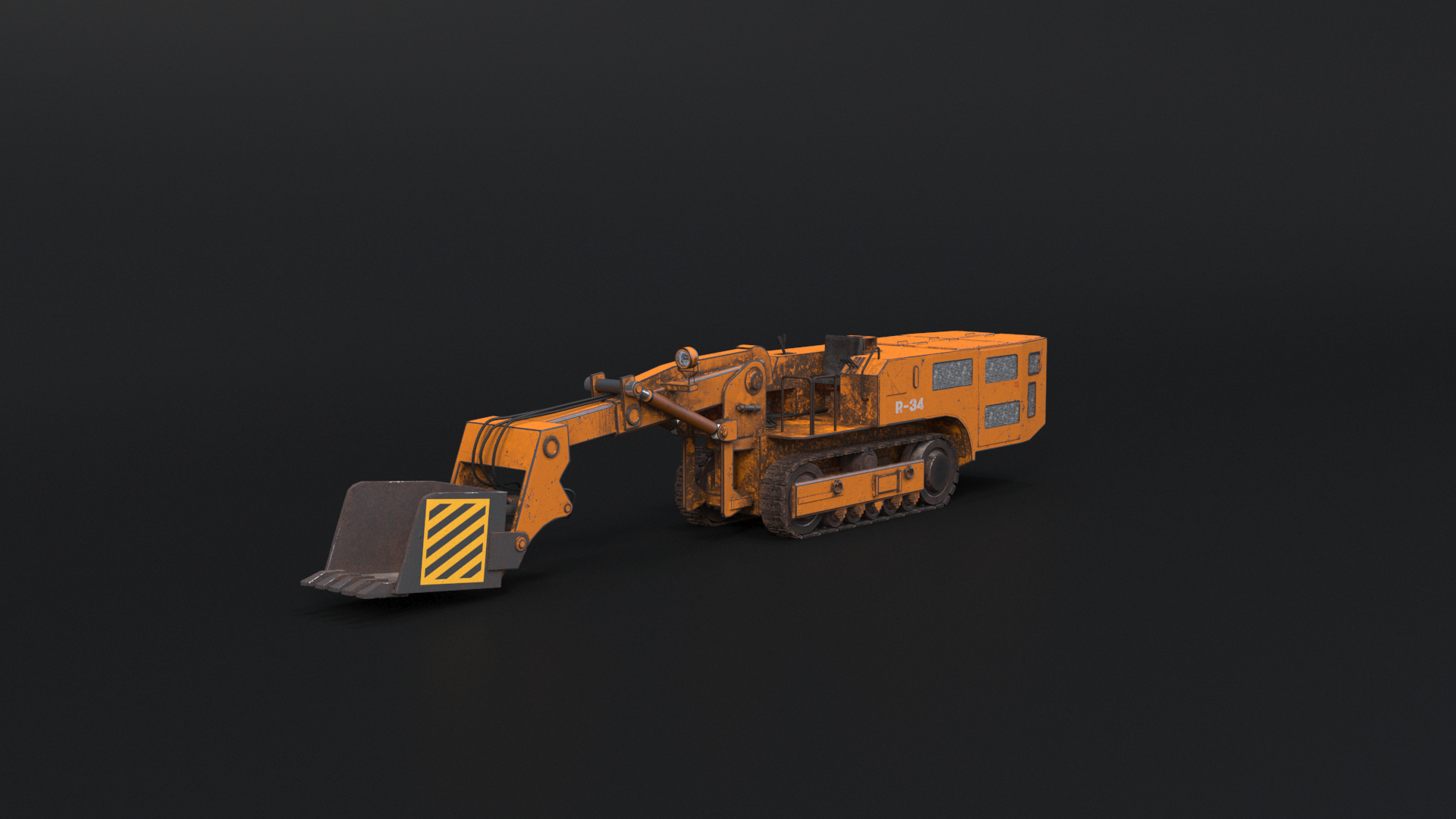 3D Model Mining Loader Machine - TurboSquid 1985642