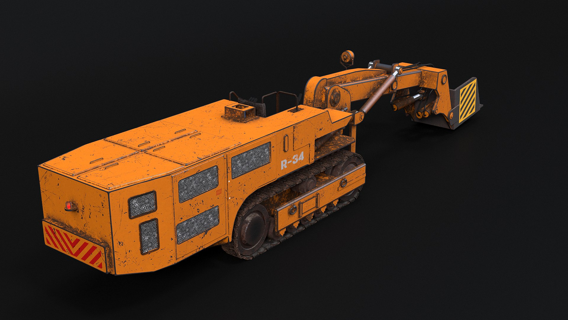 3D Model Mining Loader Machine - TurboSquid 1985642