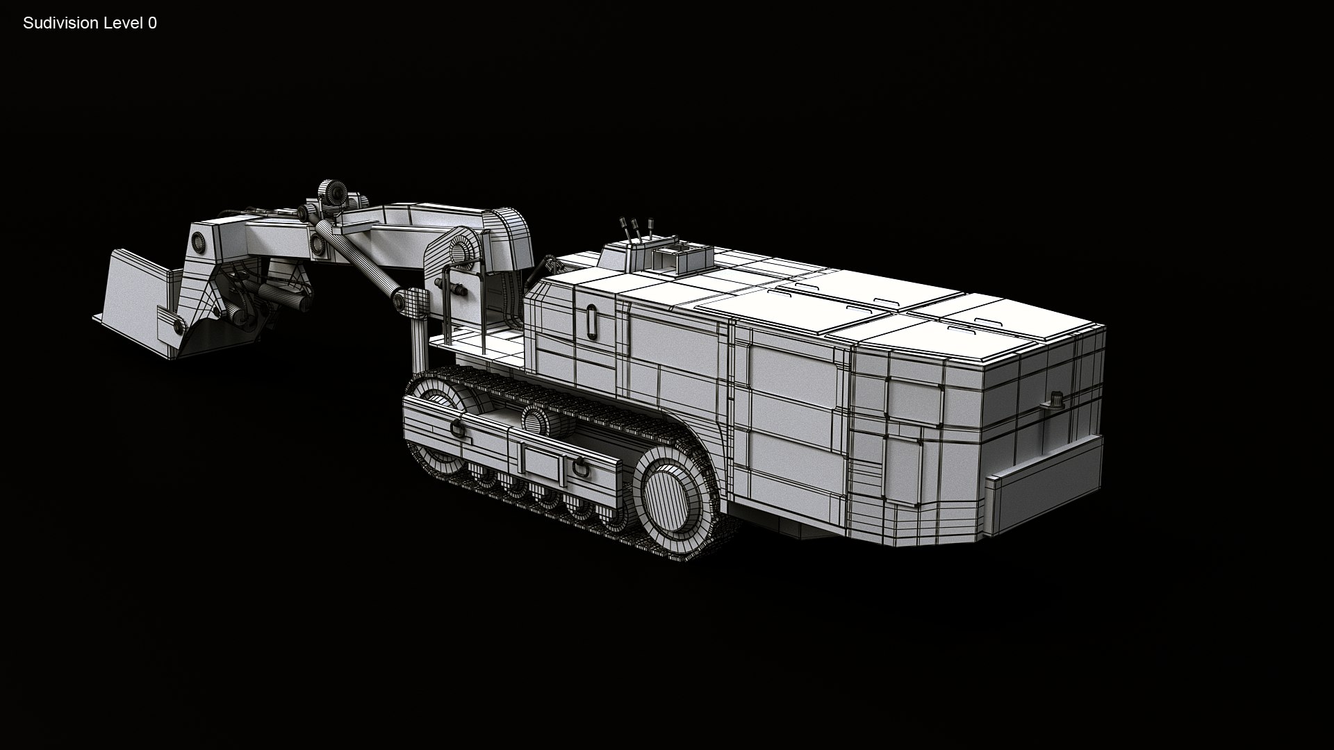 3D Model Mining Loader Machine - TurboSquid 1985642