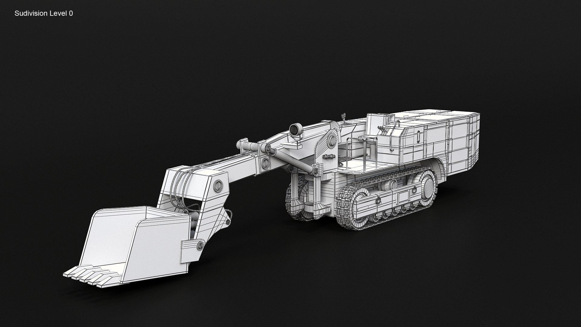 3D Model Mining Loader Machine - TurboSquid 1985642