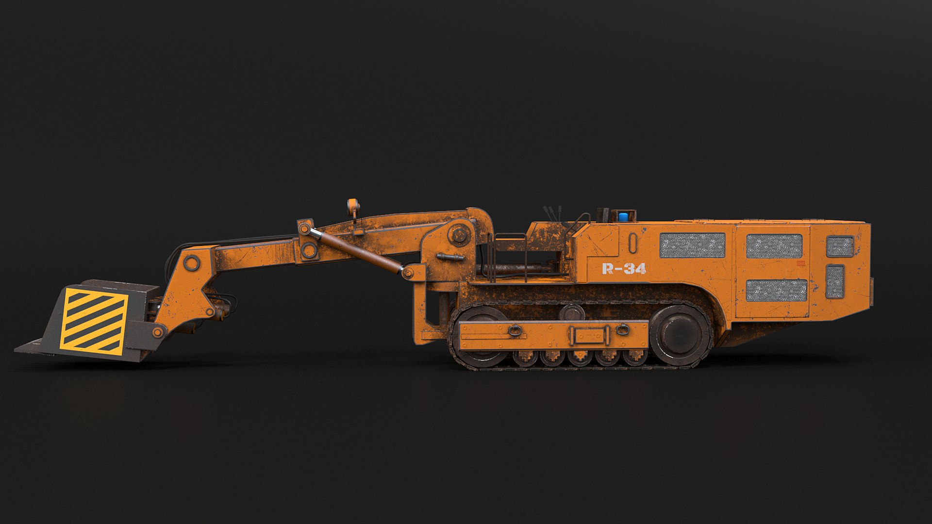 3D Model Mining Loader Machine - TurboSquid 1985642
