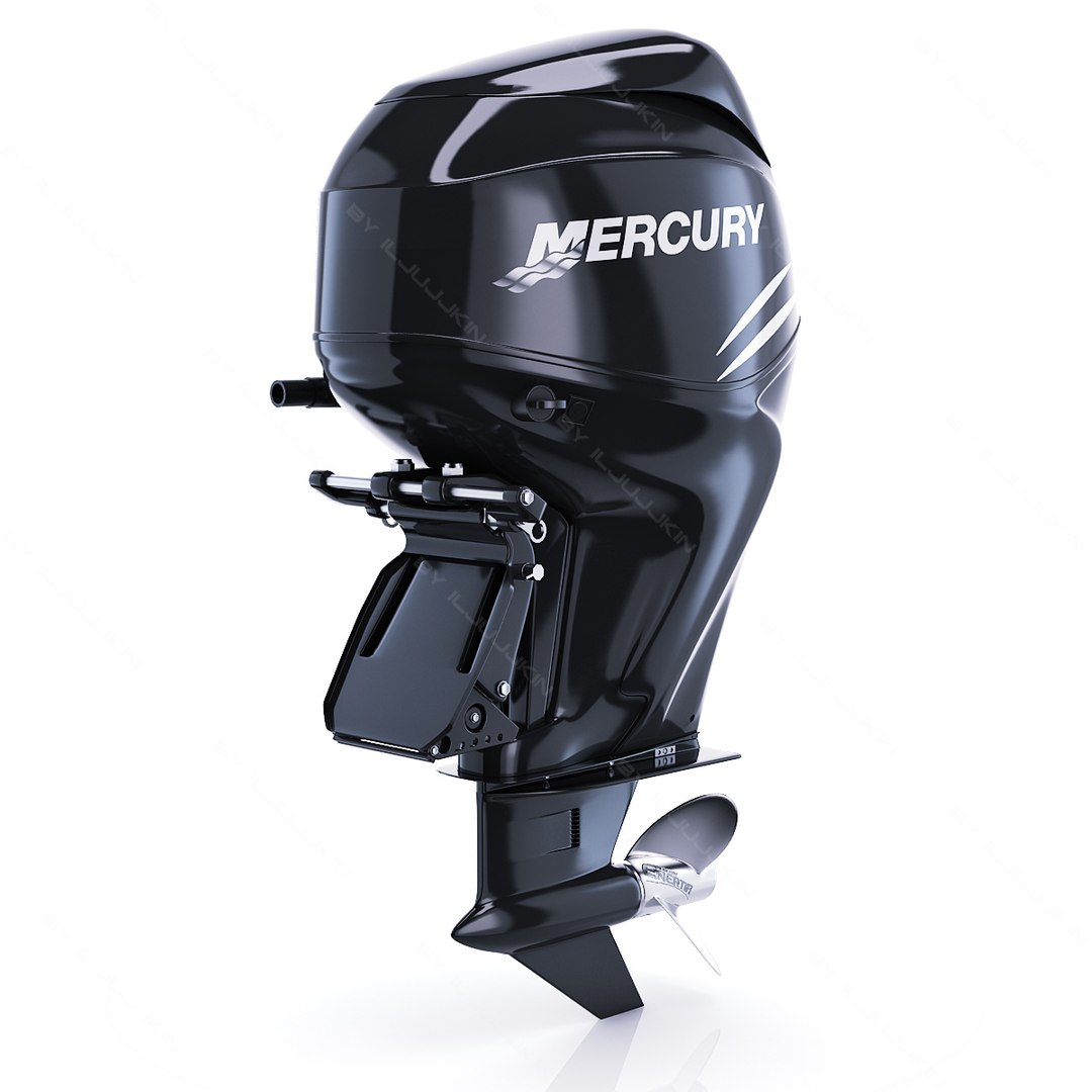 Engine Mercury Verado 200 3d Model