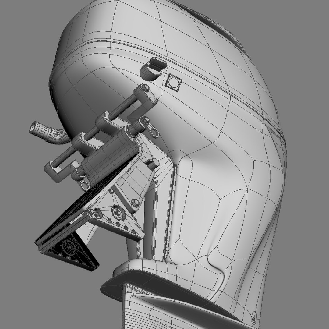 Engine Mercury Verado 200 3d Model