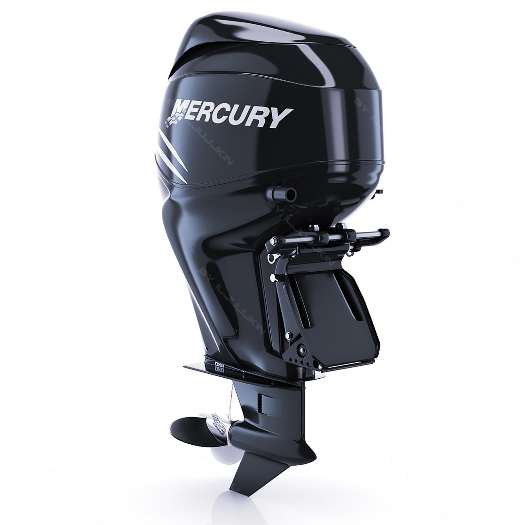 Engine Mercury Verado 200 3d Model