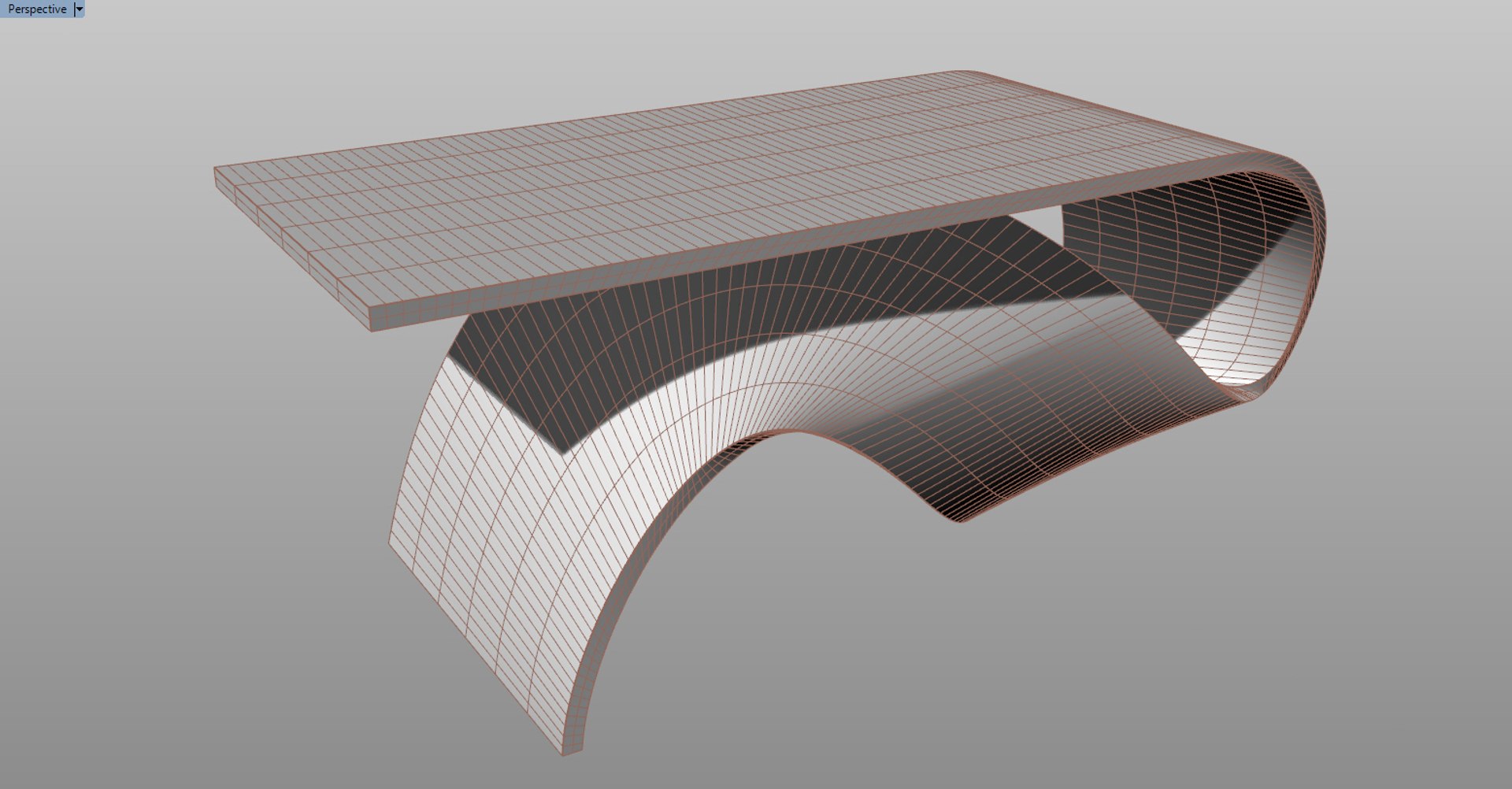 Curved Wood Archviz 3d Model