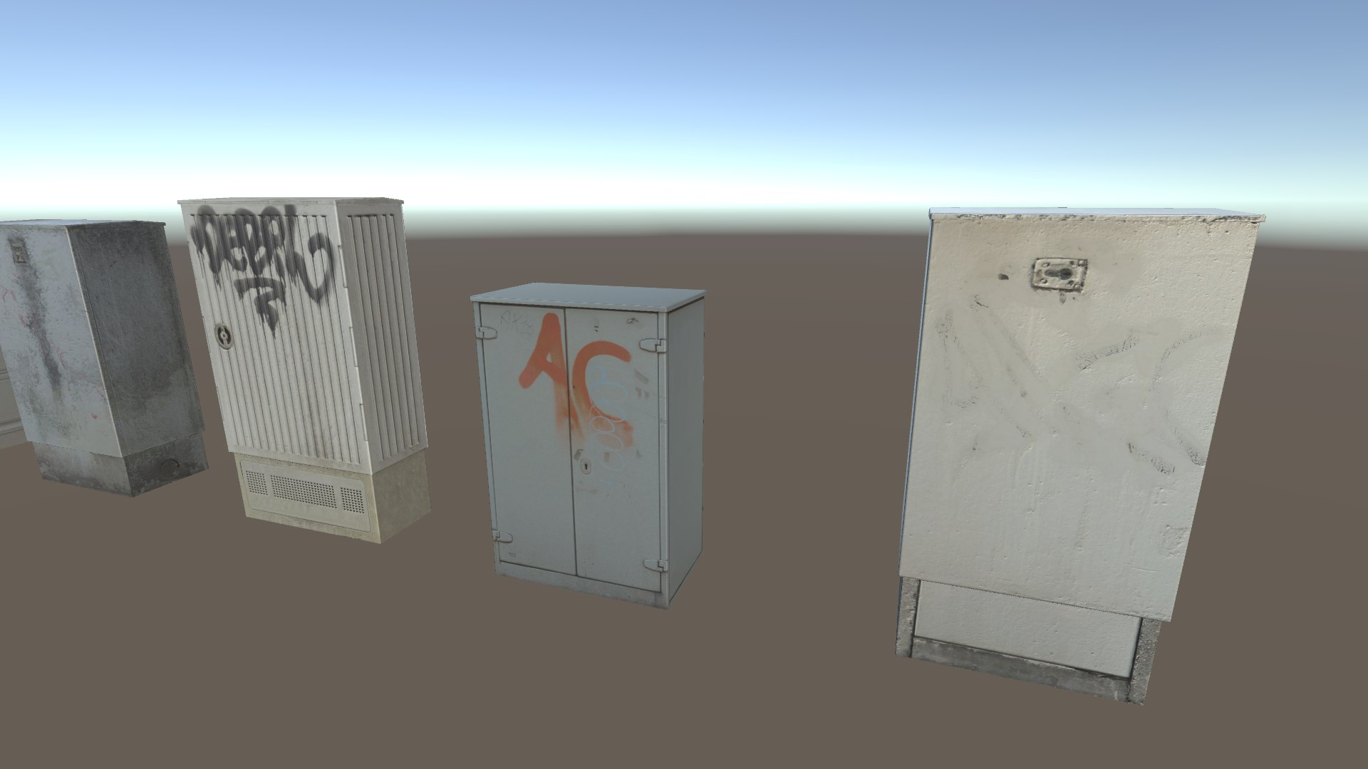 3D PBR Lowpoly Powerboxes - TurboSquid 1979672