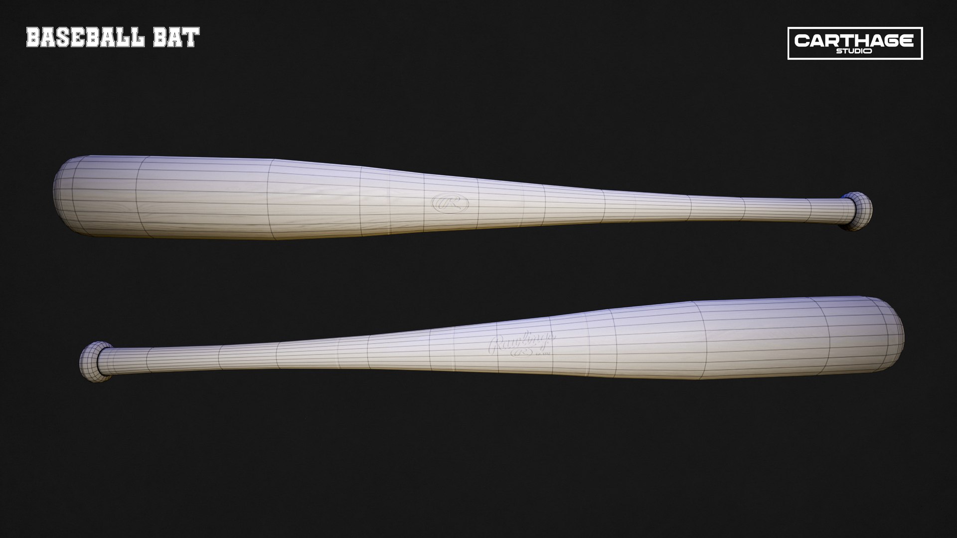 Baseball Bats Balls 3D Asset Pack 3D Model - TurboSquid 2326833