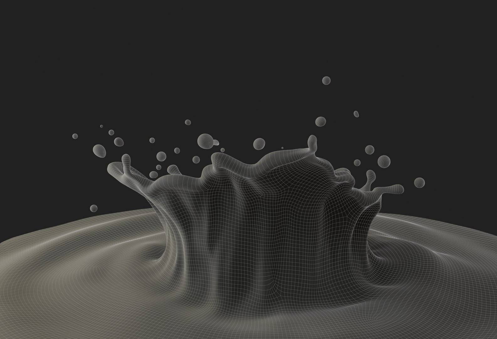 Milk Crown Splash 3D Model - TurboSquid 2419389
