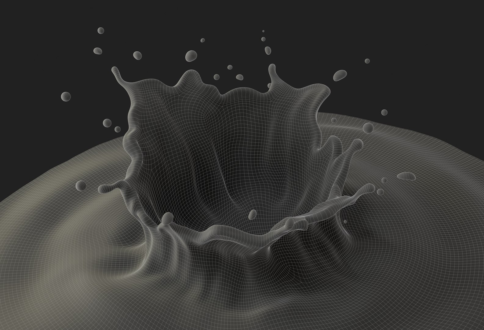 Milk Crown Splash 3D Model - TurboSquid 2419389