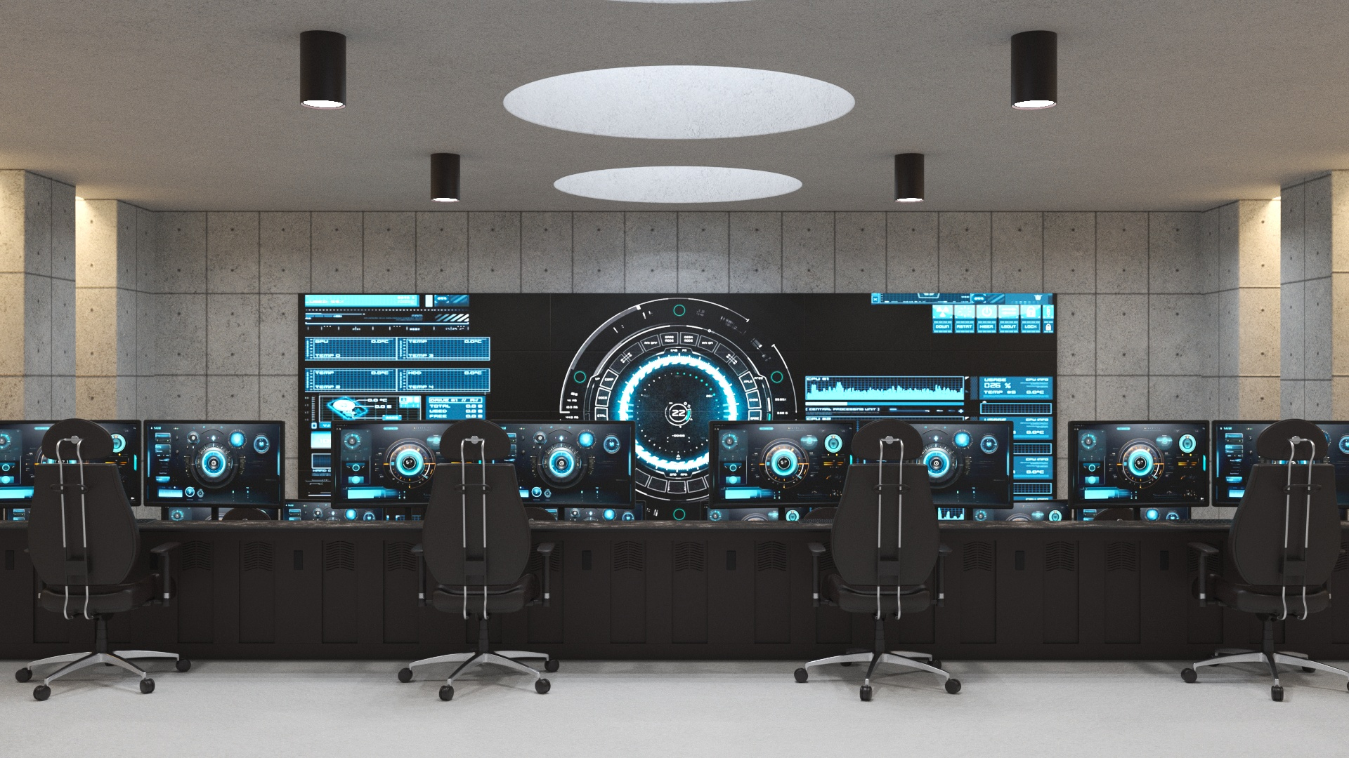 3D Control Room - TurboSquid 2202812
