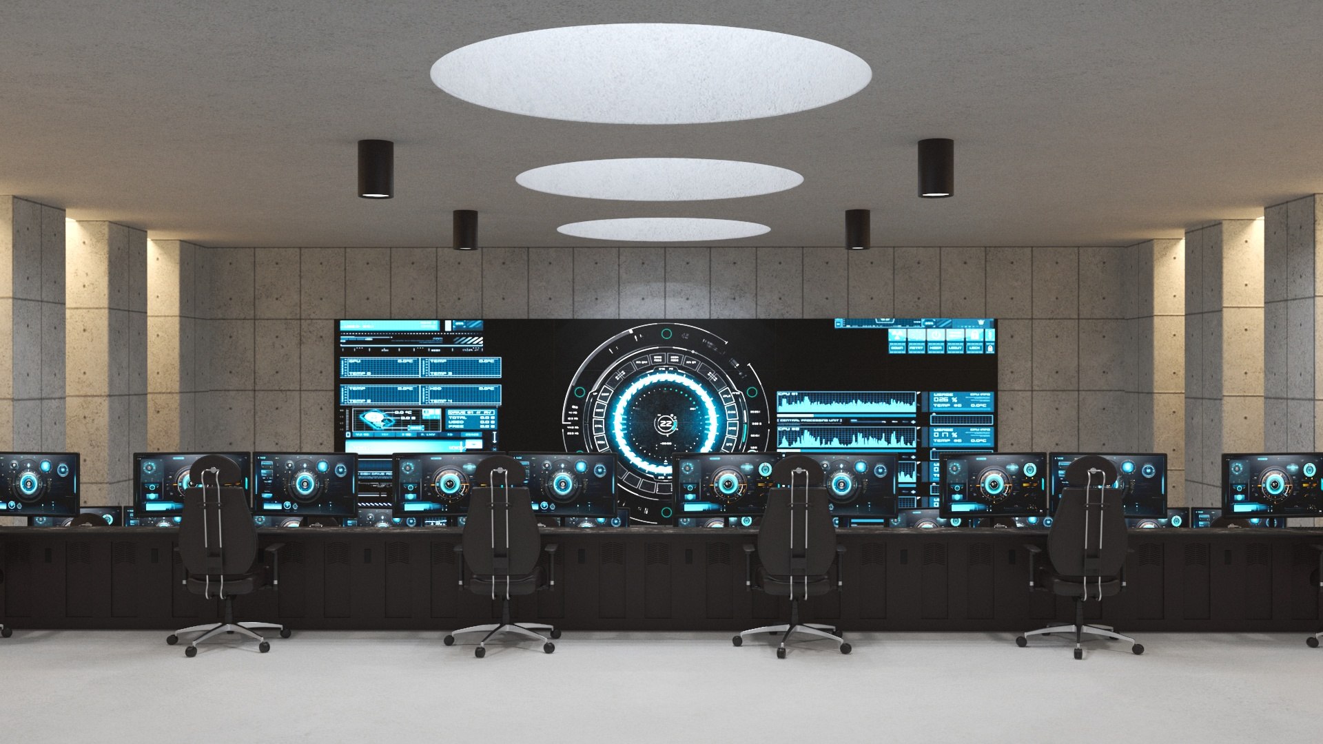3D Control Room - TurboSquid 2202812