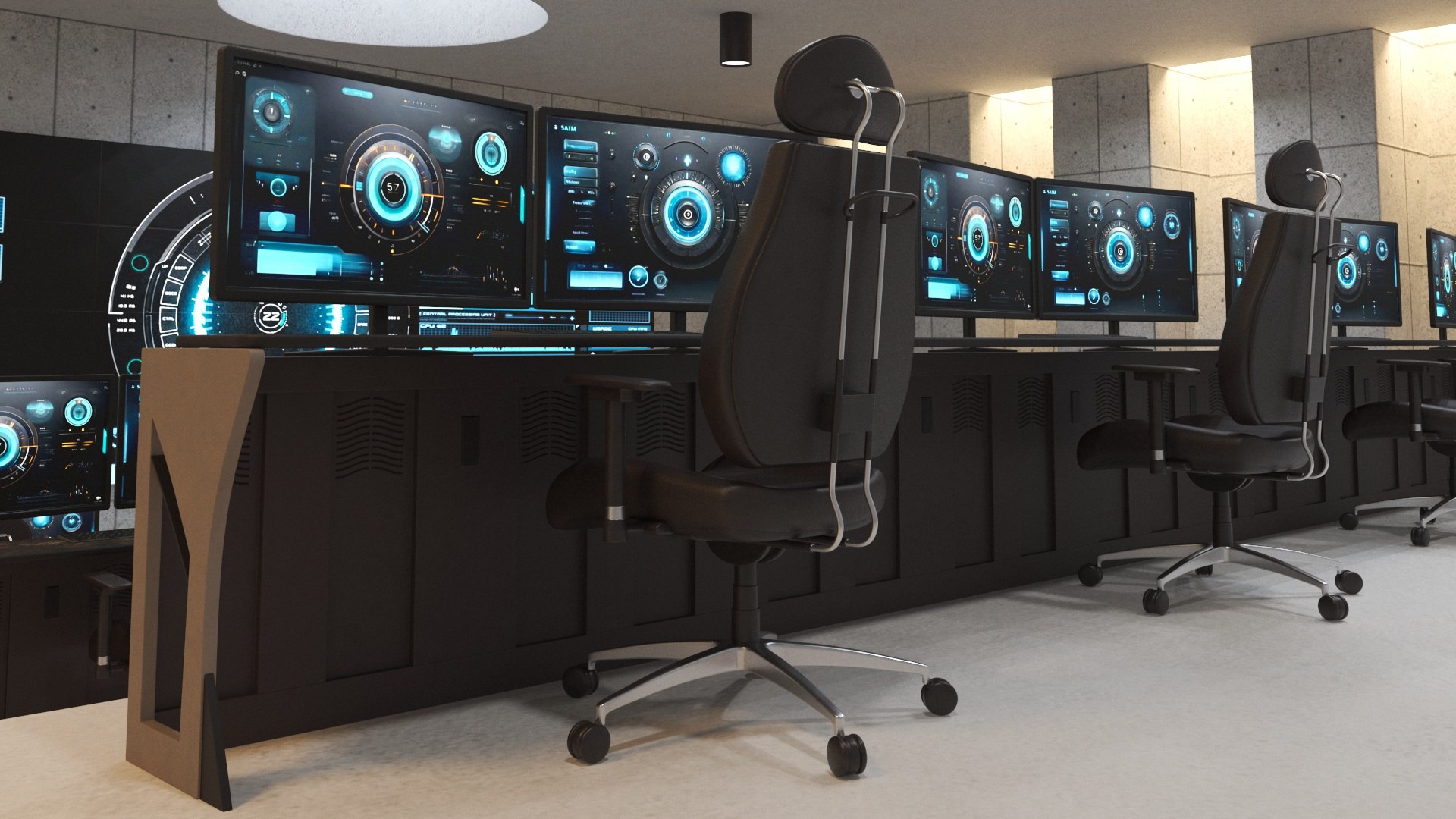 3D Control Room - TurboSquid 2202812