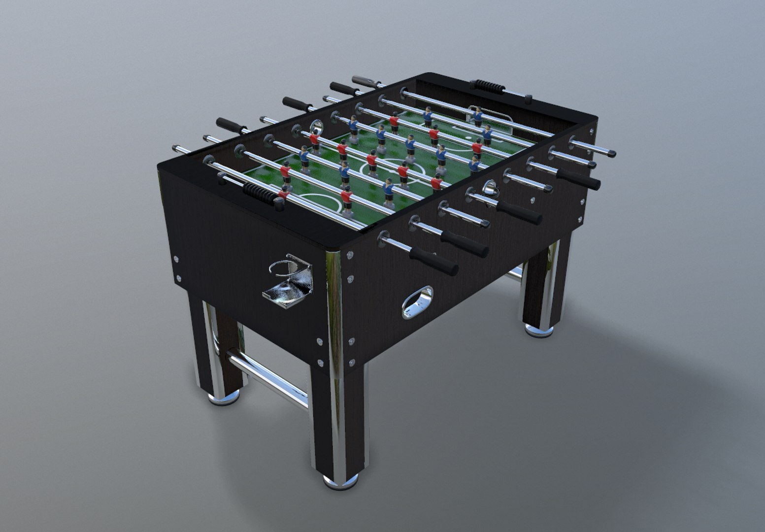 Foosball Table 3D Model - TurboSquid 1335762