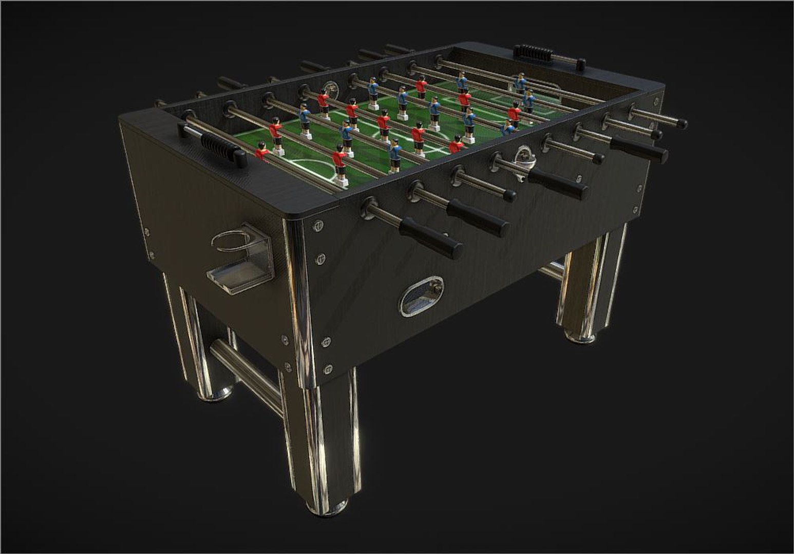 Foosball Table 3D Model - TurboSquid 1335762