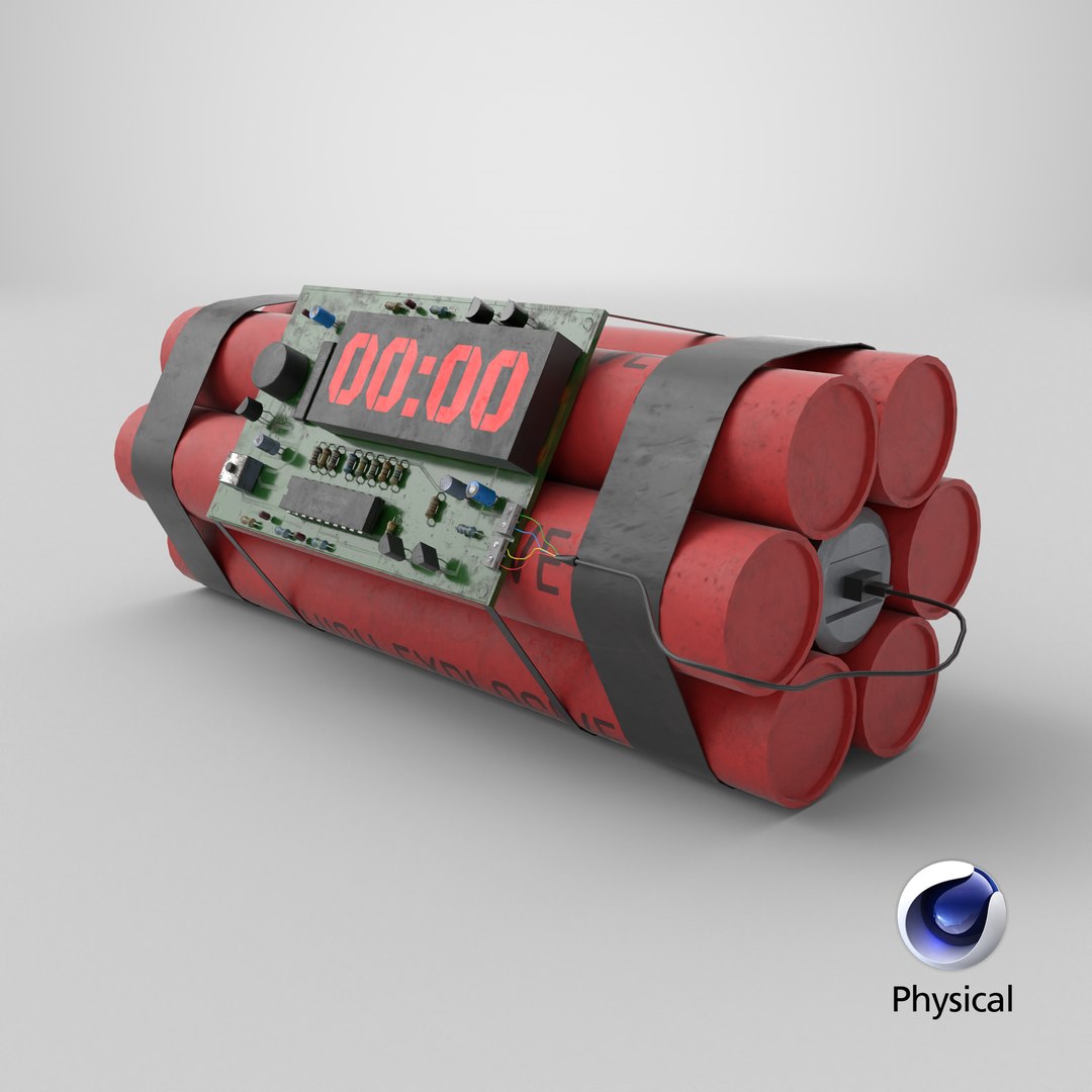 Time Bomb Low-poly PBR 3D Model - TurboSquid 2212310