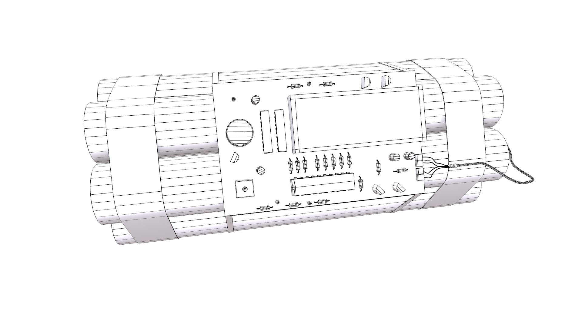 Time Bomb Low-poly PBR 3D Model - TurboSquid 2212310