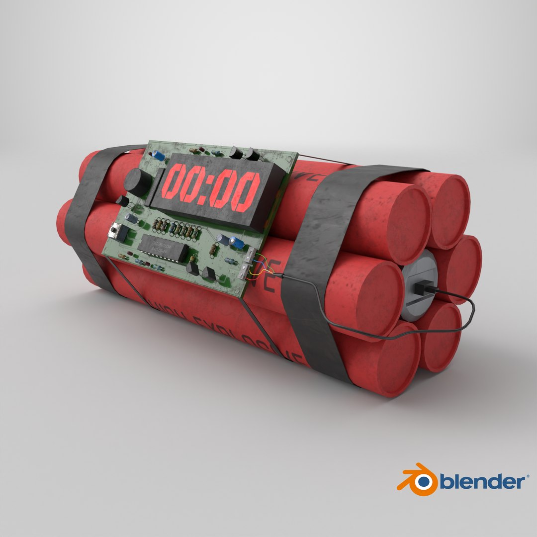 Time Bomb Low-poly PBR 3D Model - TurboSquid 2212310