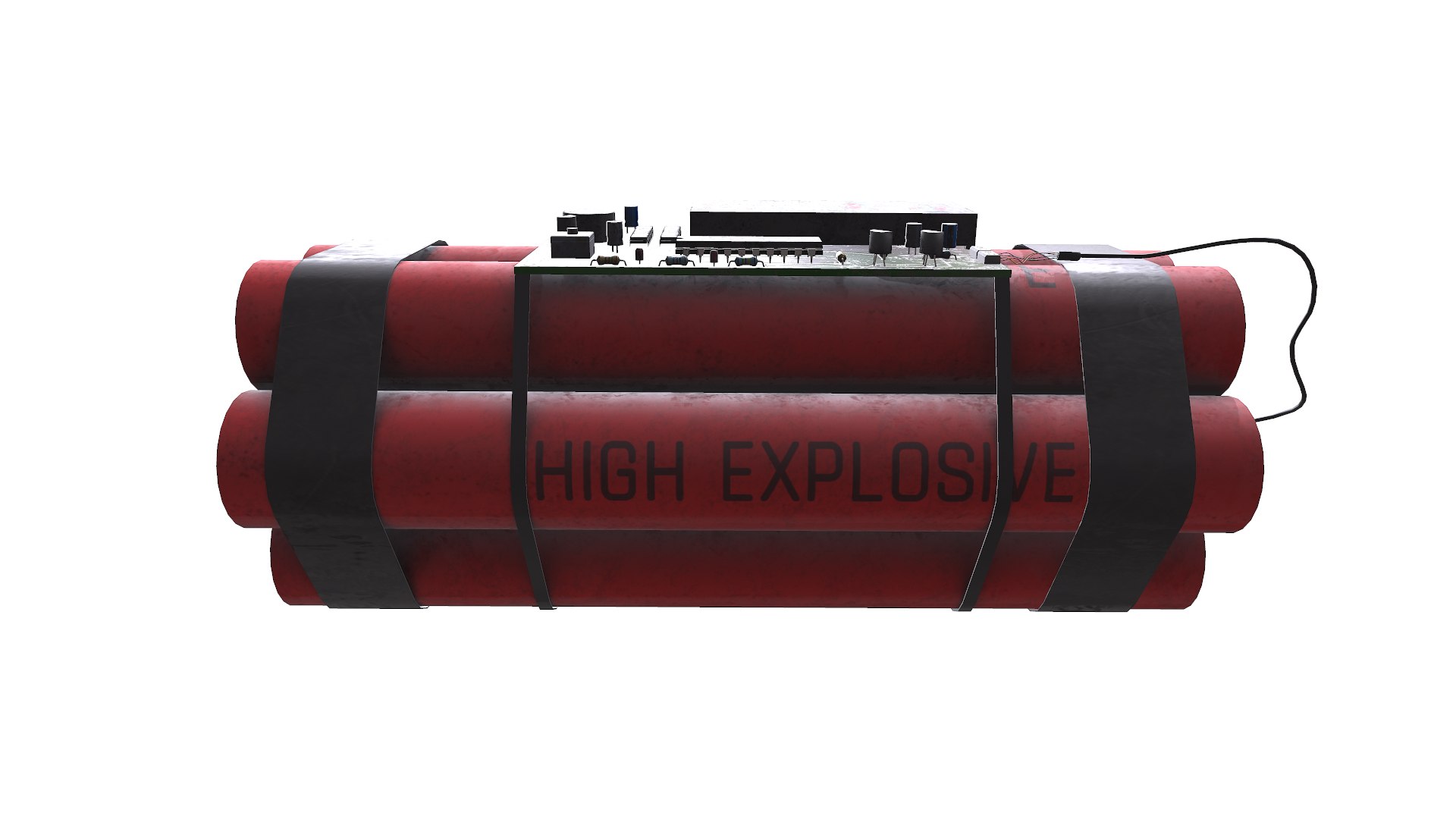 Time Bomb Low-poly PBR 3D Model - TurboSquid 2212310