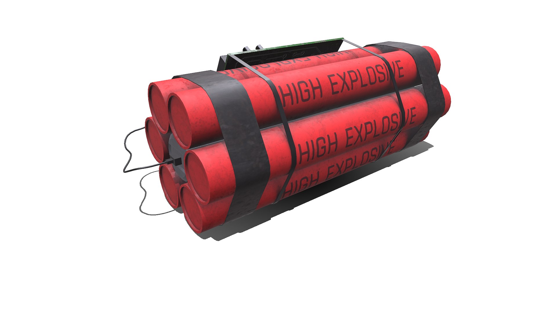 Time Bomb Low-poly PBR 3D Model - TurboSquid 2212310