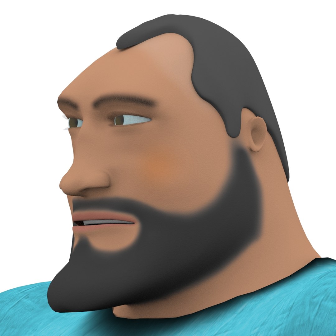 max cartoony paunchy man