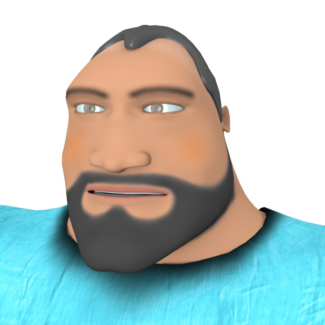 max cartoony paunchy man