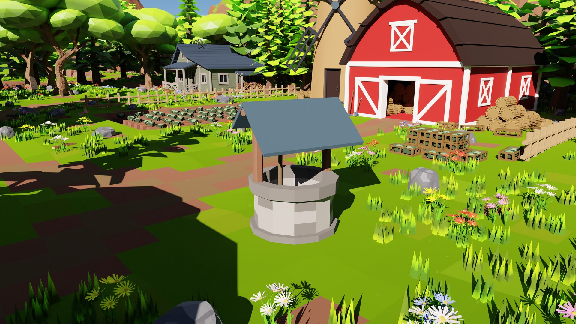 Farm Scene 3D Model 3D Model - TurboSquid 2072132