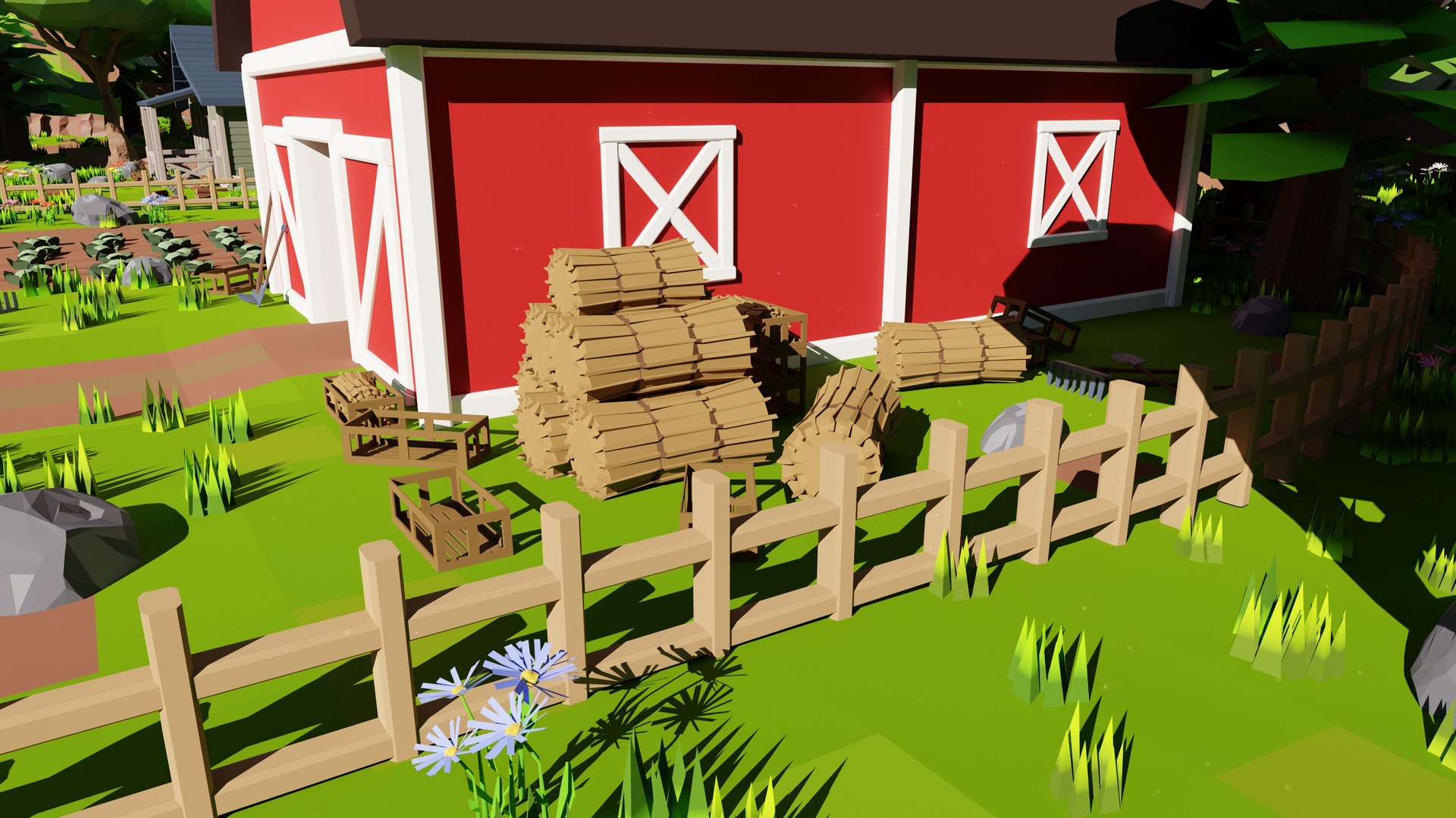Farm Scene 3D Model 3D Model - TurboSquid 2072132