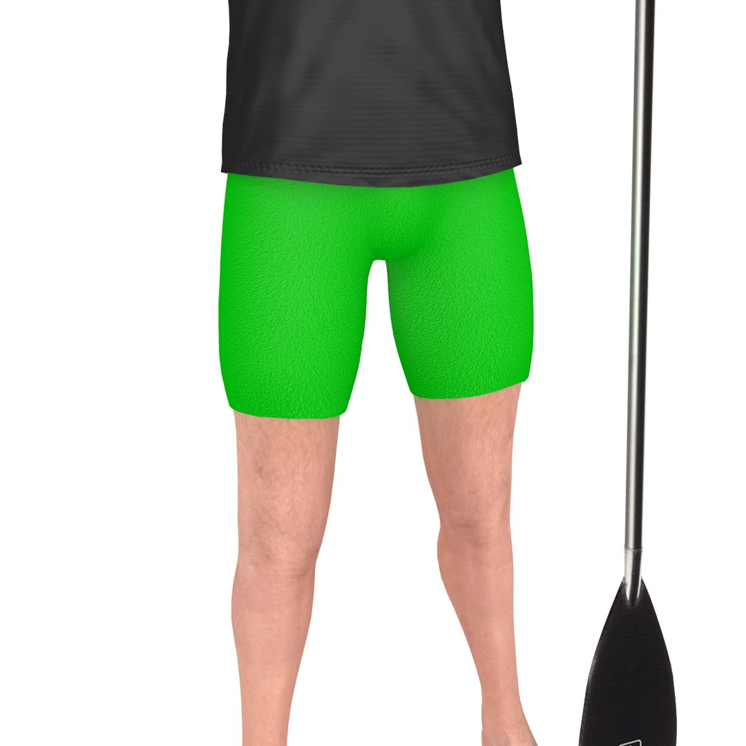 Athlete Man Paddle 3D Model - TurboSquid 1307029