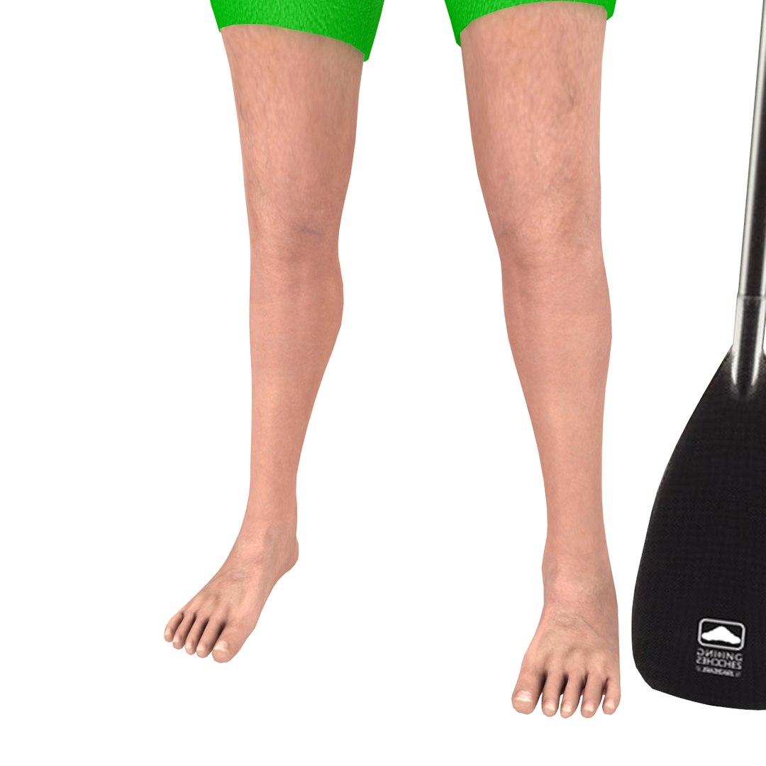 Athlete Man Paddle 3D Model - TurboSquid 1307029