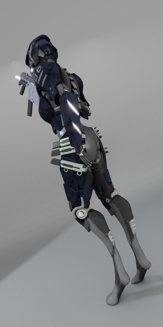 3d Model Cyborg Infantry