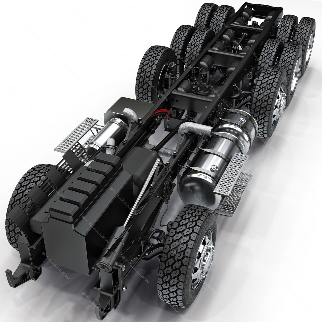 3d Truck Chassis Completely Model