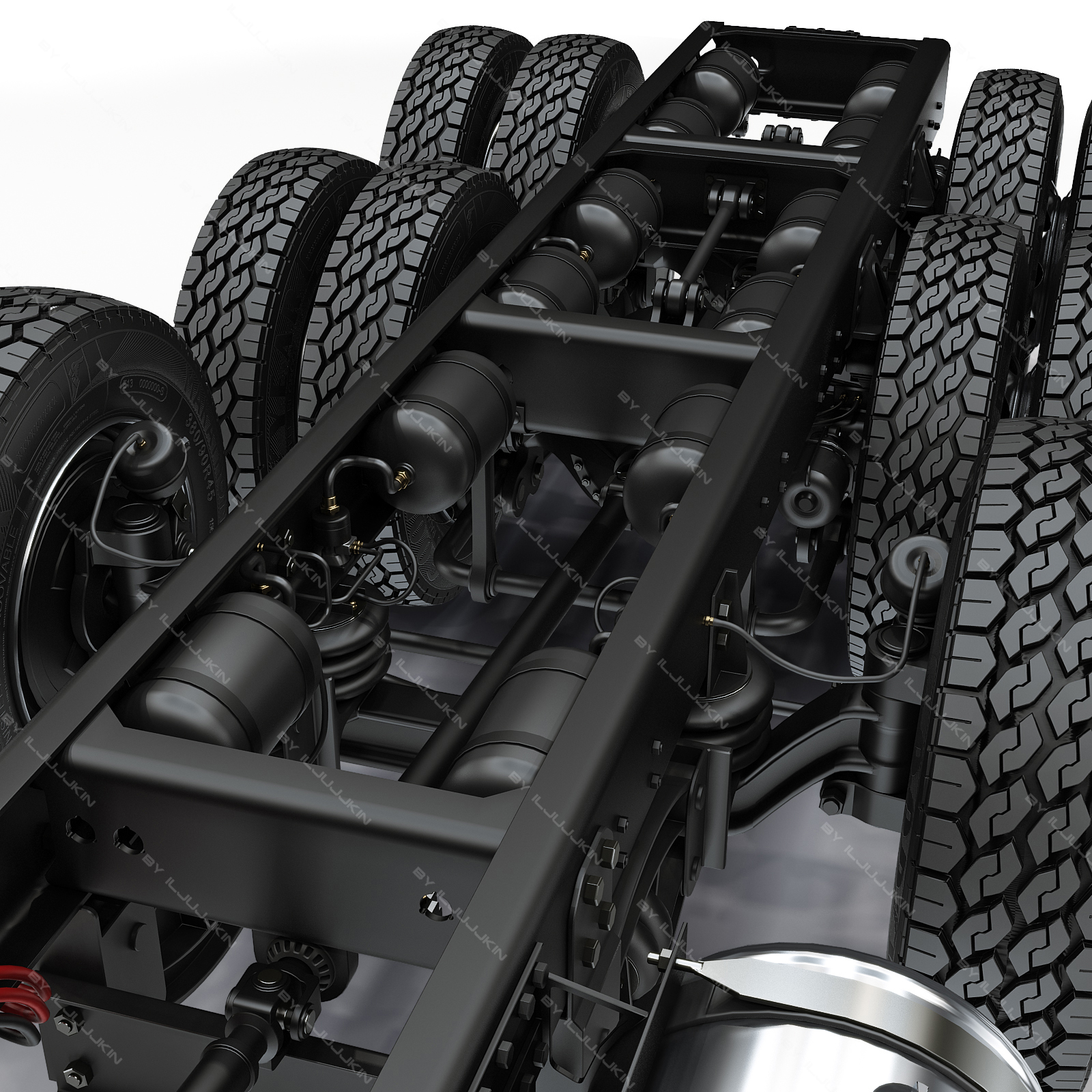 modèle 3D de Ensemble complet de châssis de camion - TurboSquid 636137