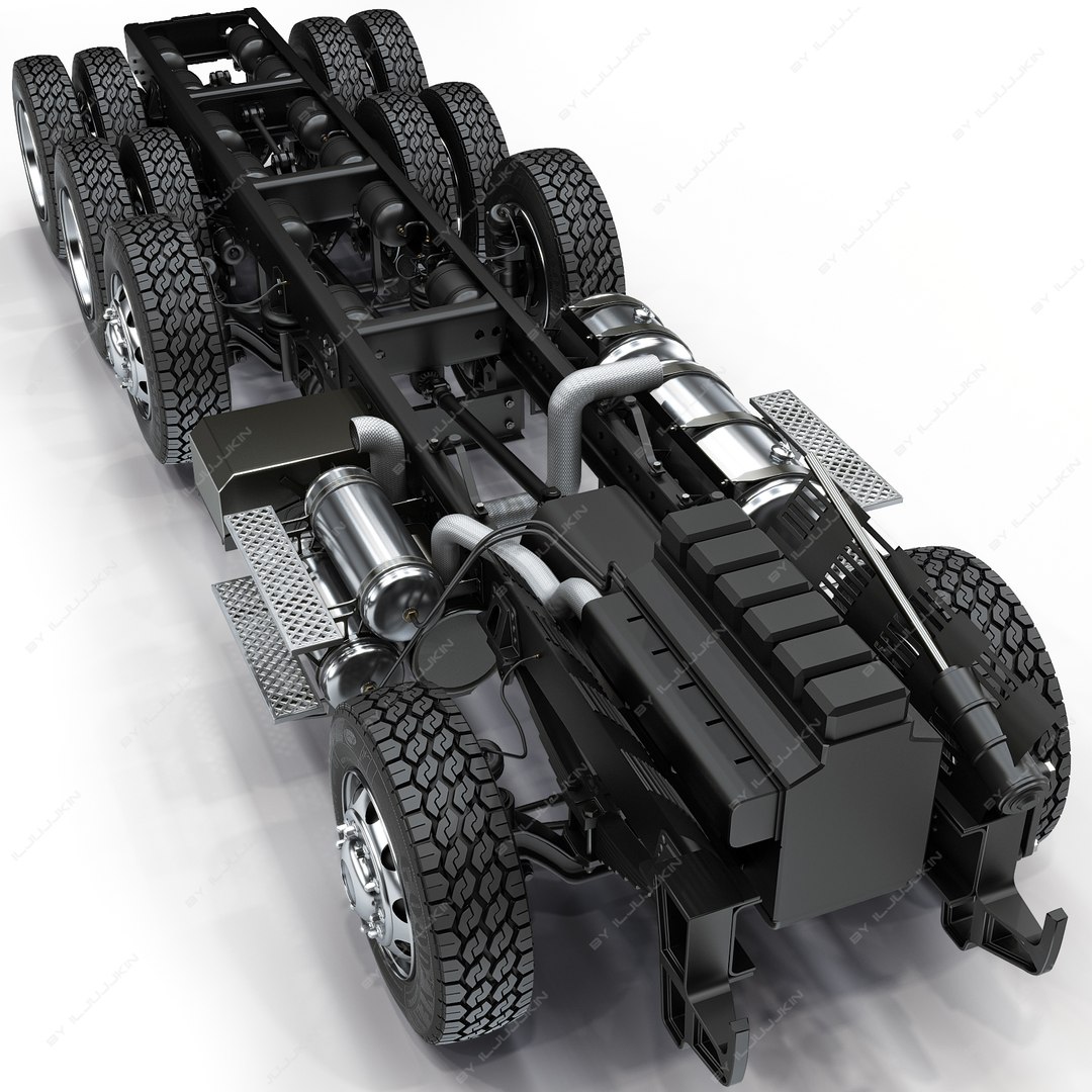 3d Truck Chassis Completely Model