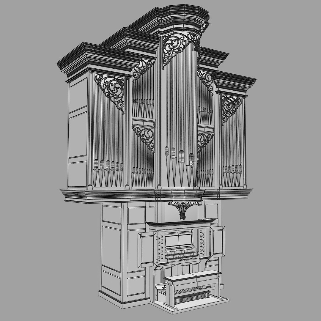 3d Model Pipe Organ