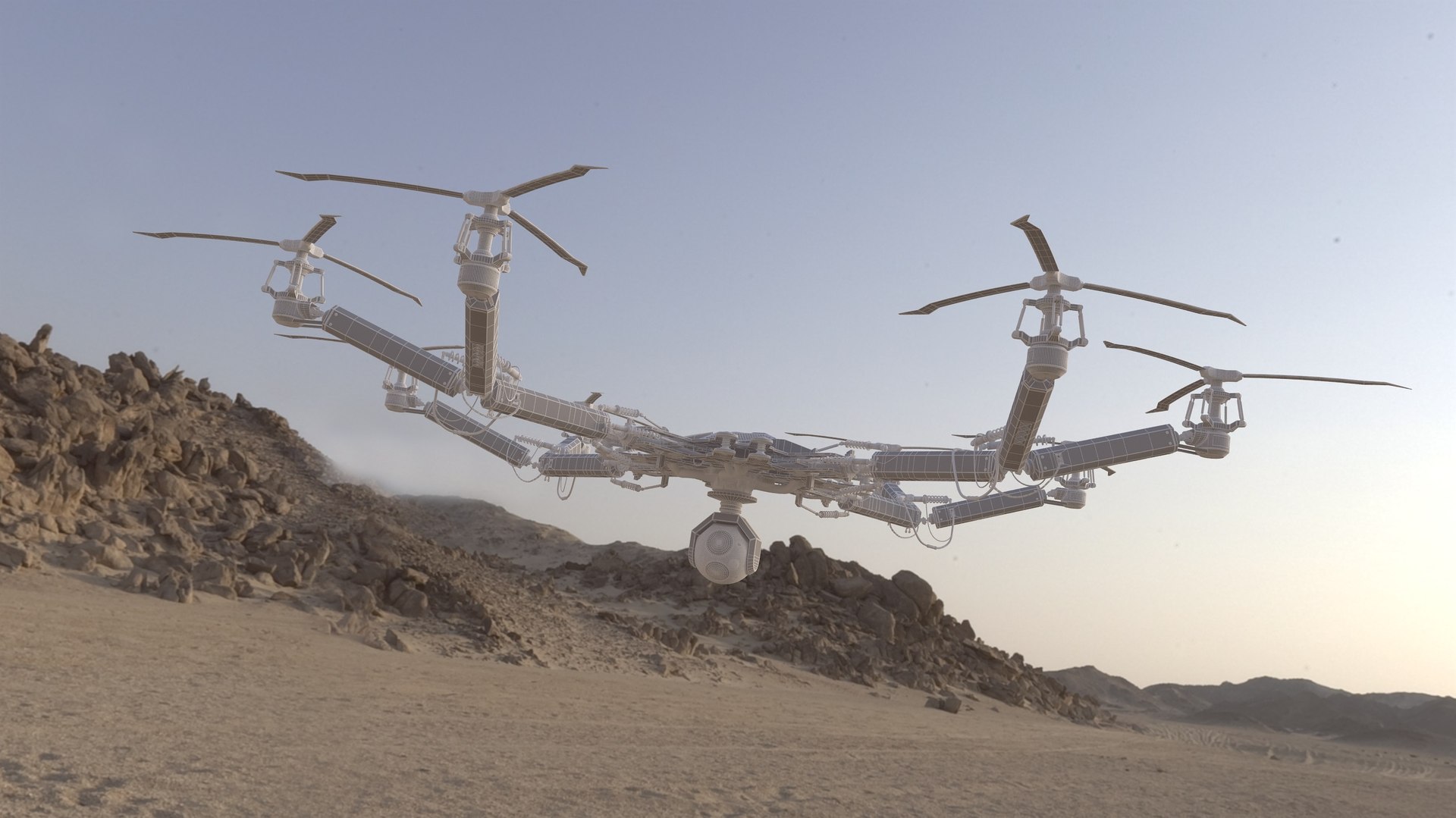 3d Model Concept Drone