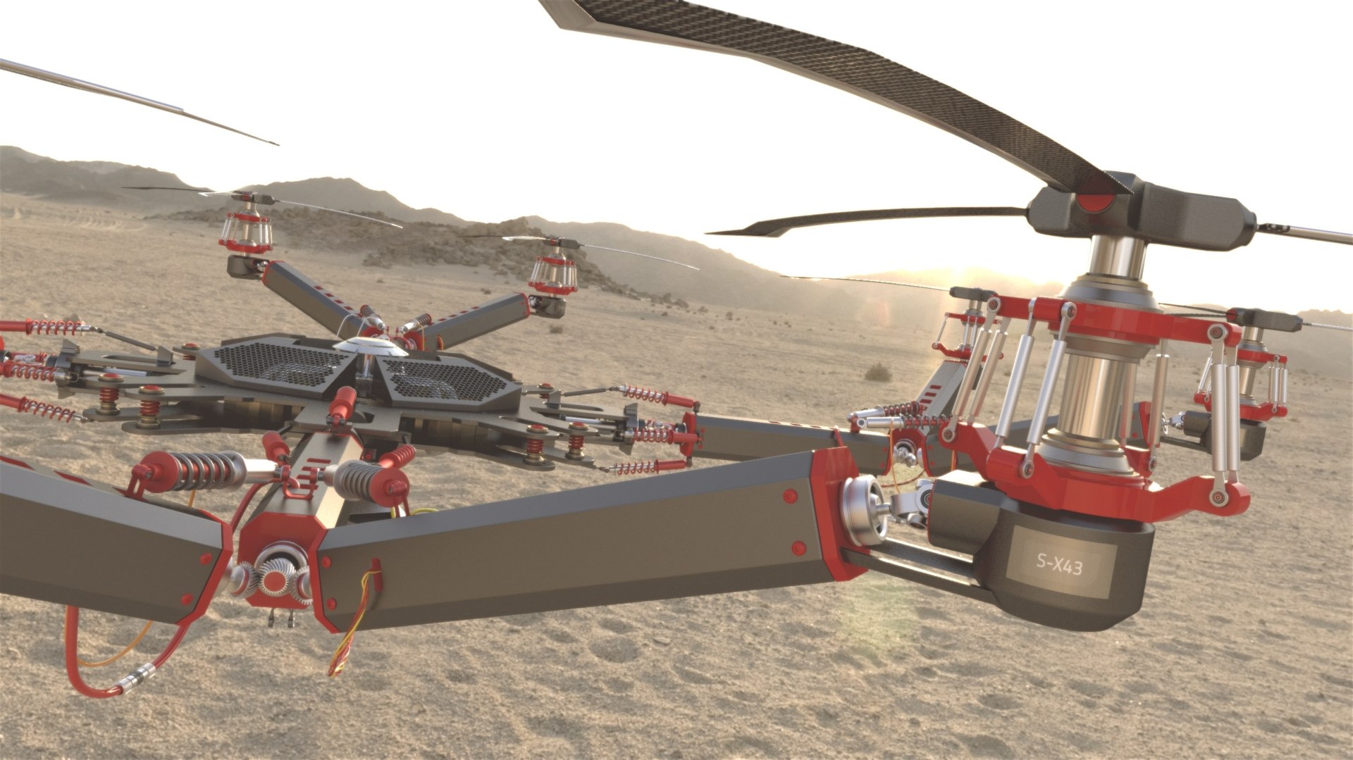 3d Model Concept Drone