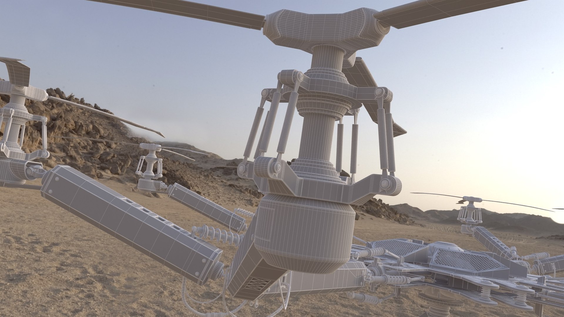 3d Model Concept Drone