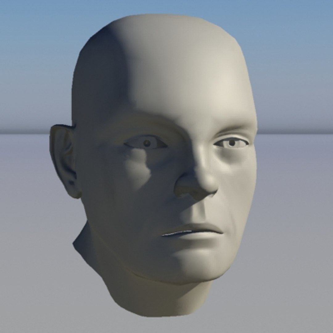 Human Head Character - 3ds