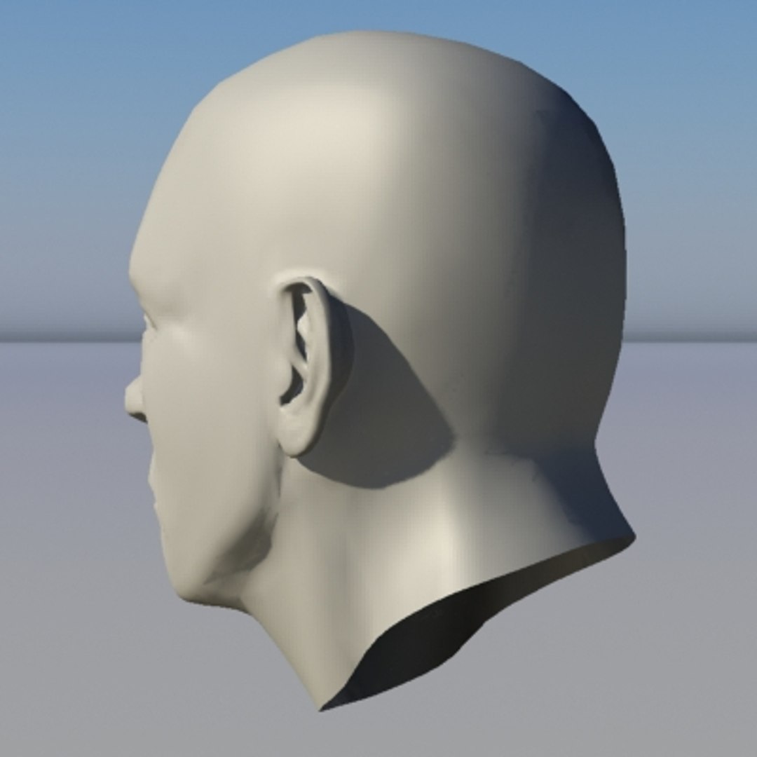 Human Head Character - 3ds