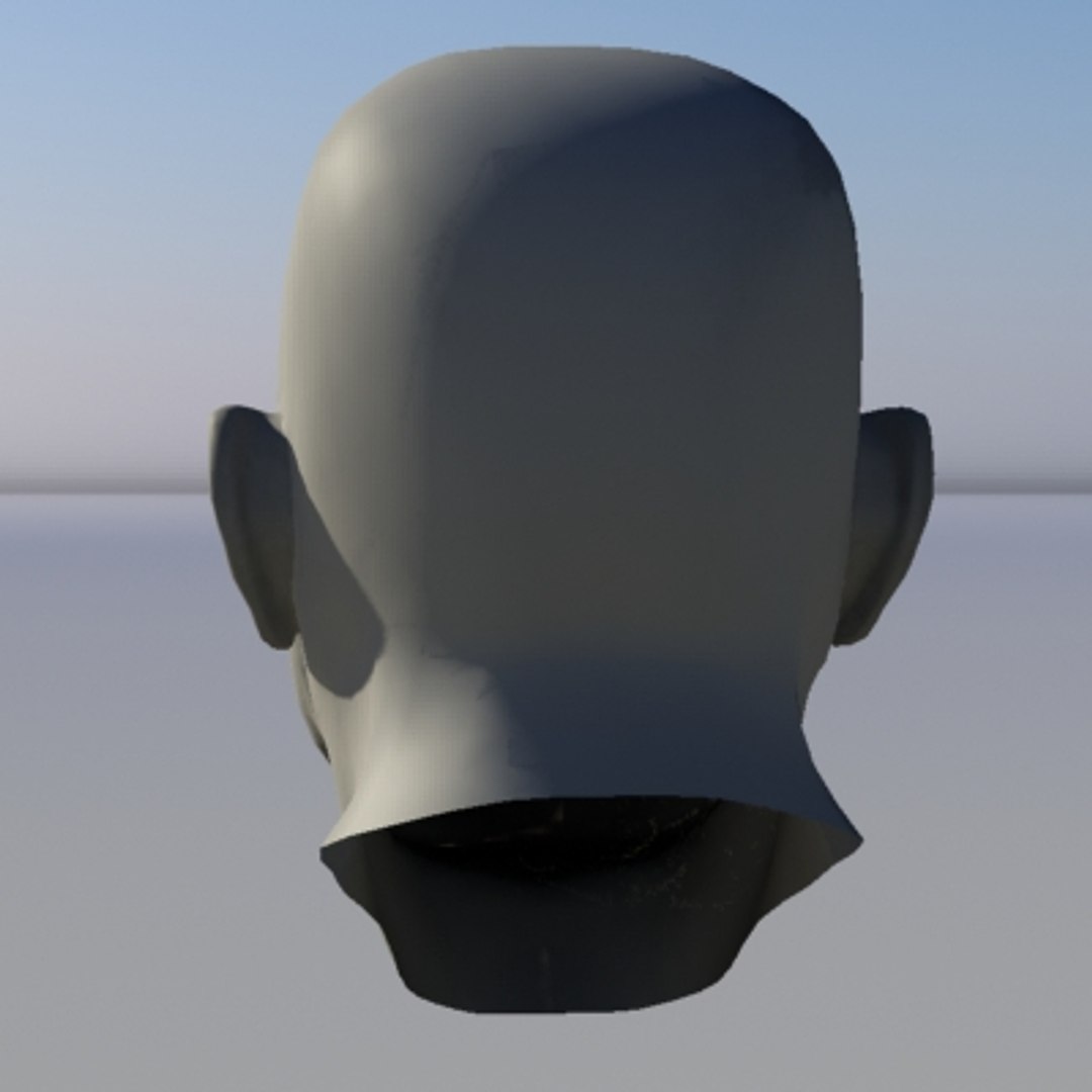 Human Head Character - 3ds