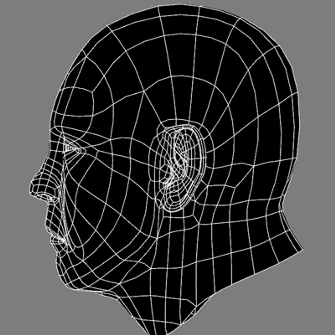 Human Head Character - 3ds