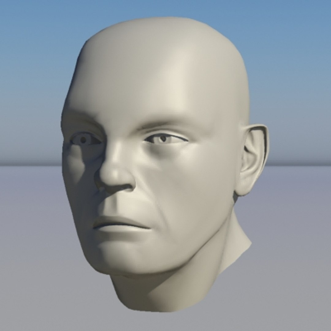 Human Head Character - 3ds